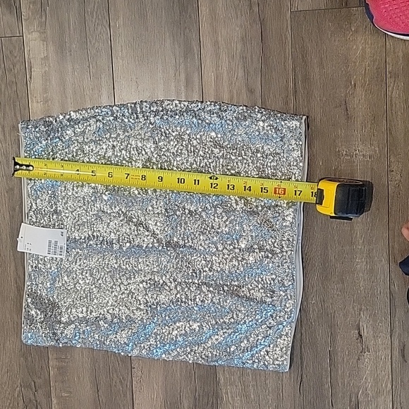 Skirts | Hm Silver Sequin Skirt | Poshmark